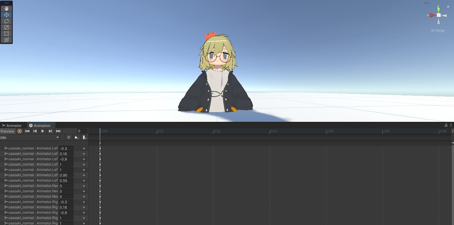 VRMでAnimator/Animationを使うと埋まる問題 | Rirfee.com